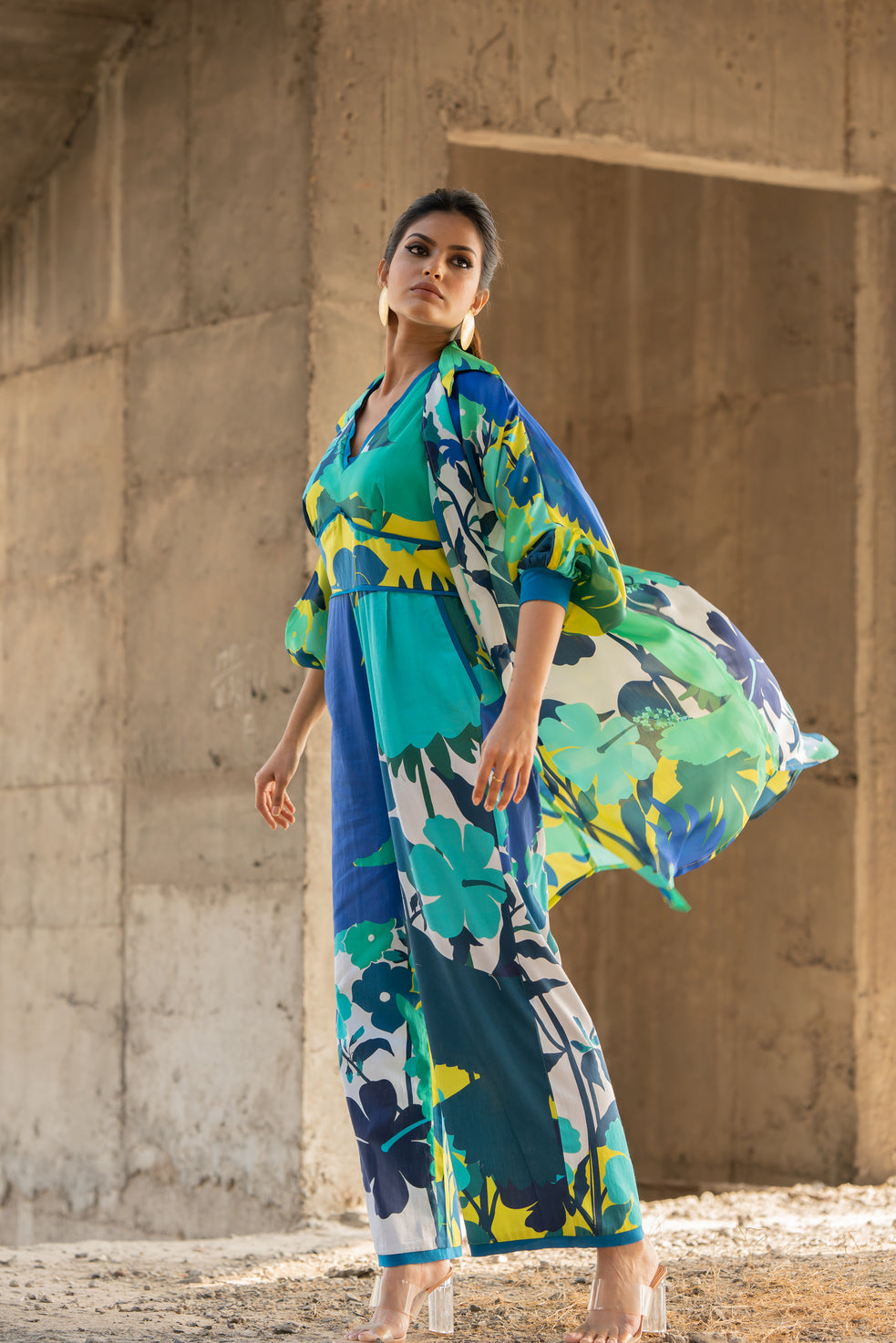 Blue Paradise Overlay Jacket – Pooja Keyur